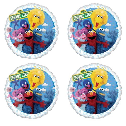 Sesame Street Kids Party Balloons - Set Of 4 Seasame Street Birthday ...