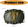 Antique Tone Letter Belt Buckle With Western Scroll Engraving in Alloy ...