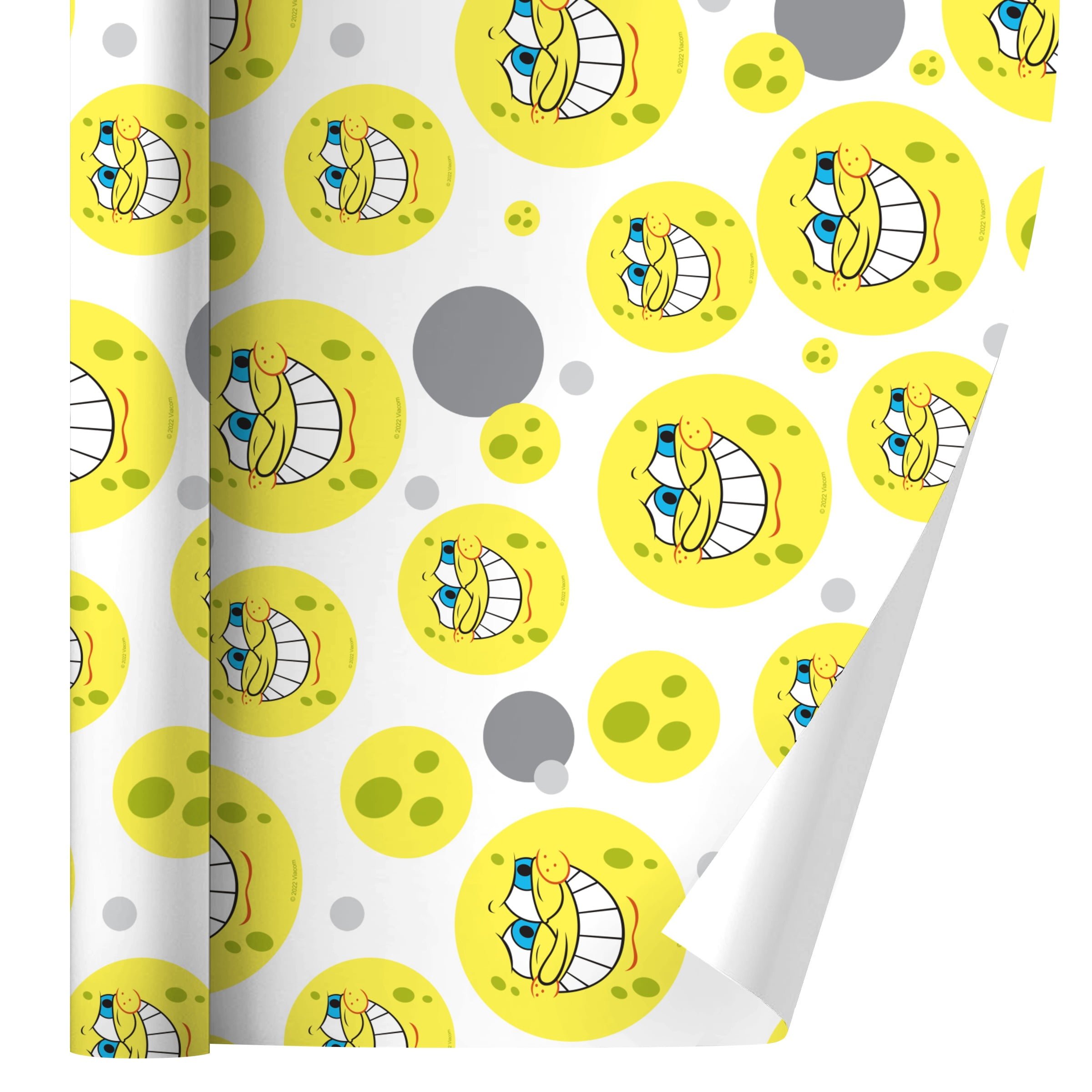 SpongeBob Guilty Face Gift Wrap Wrapping Paper Roll - Walmart.com
