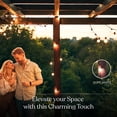 Ambience Pro Solar Powered LED Outdoor String Lights - 27 Ft Commercial ...