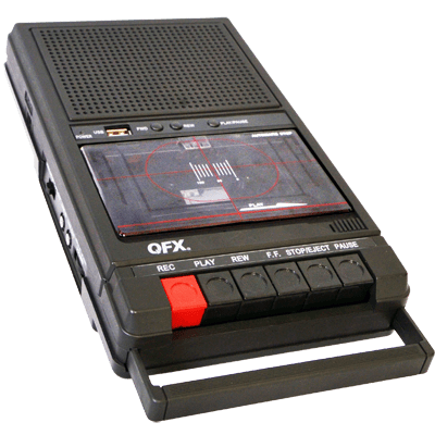 QFX RETRO-39 Portable Cassette Recorder w/ USB - Walmart.com
