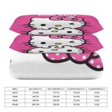 Cartoon Hello Kitty Sheet Set - Super Soft 3 Piece Bedding Set ...