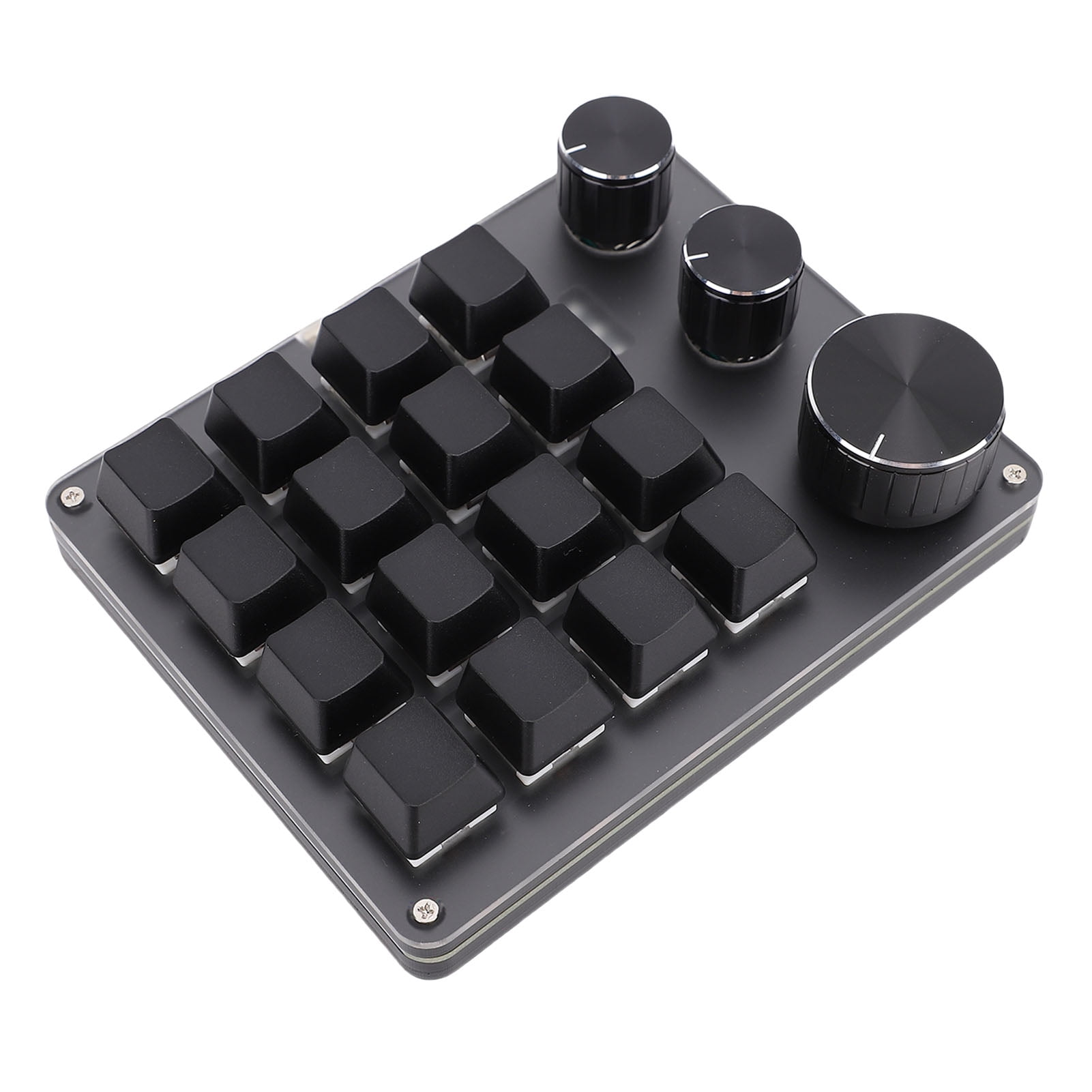 Mini Macro Keypad, 16 Keys One Handed Programmable Keyboard with 3 ...