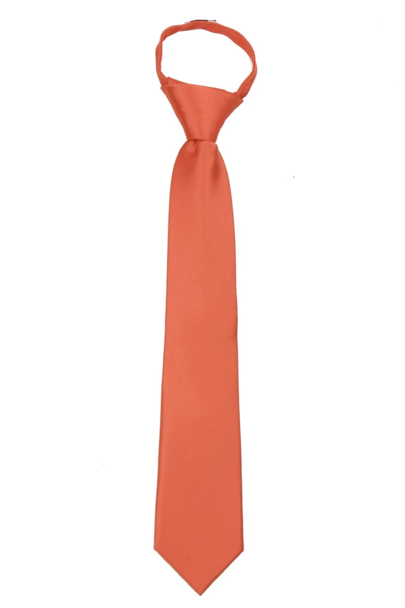 Men's Solid Color Zipper Necktie Ties - Many Colors Available - Walmart.com