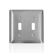 C-Series Stainless Steel Metal 1 Gang Receptacle Wall Plate - Walmart.com