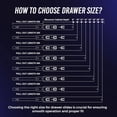 12-inch drawer slide 2 pairs (4 pieces) side-mounted track – heavy duty ...