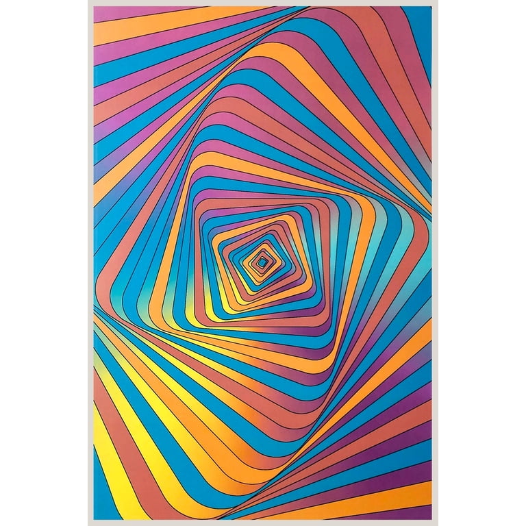 Trippy Blacklight Poster