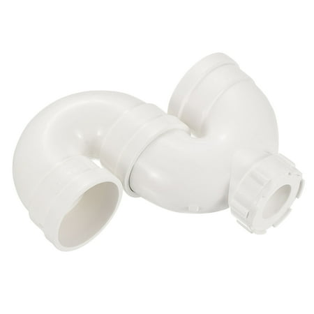 Uxcell 50mm ID U Shaped PVC Water Pipe Elbow Fitting Adapter with Check ...