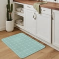 Blue Checkered Front Door Mat Indoor Entrance, Modern Minimalist ...