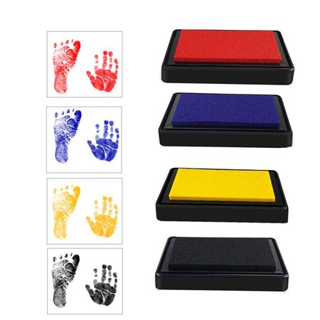 Baby footprint set, baby ink pad, baby foot or hand print set, safe ...