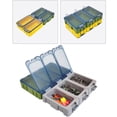 3Pcs Small Plastic Tackle Box Waterproofs Luminously Fishing Accessory ...