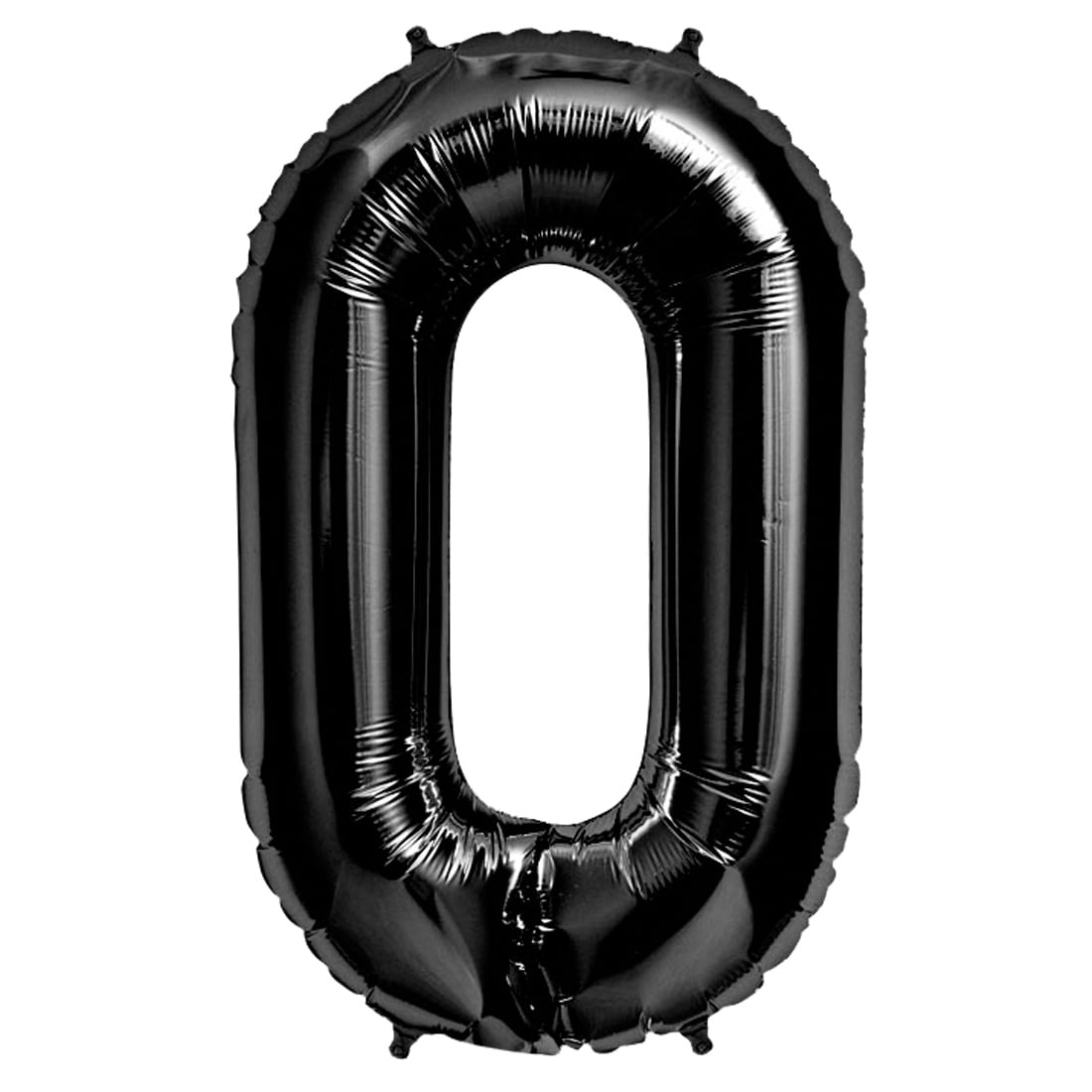 Northstar Giant Number 0 Zero Solid Helium Shape 34" Foil Balloon ...