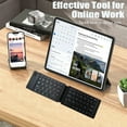 Cteifuer Foldable Bluetooth Keyboard: Rechargeable Folding Wireless ...