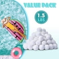 1.5 lbs Polysphere Pool Filtration Balls(Equals 50 lbs Pool Filter Sand ...