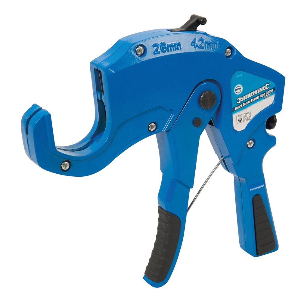 Silverline - Quick-Action Plastic Pipe Cutter - 42mm - Walmart.com