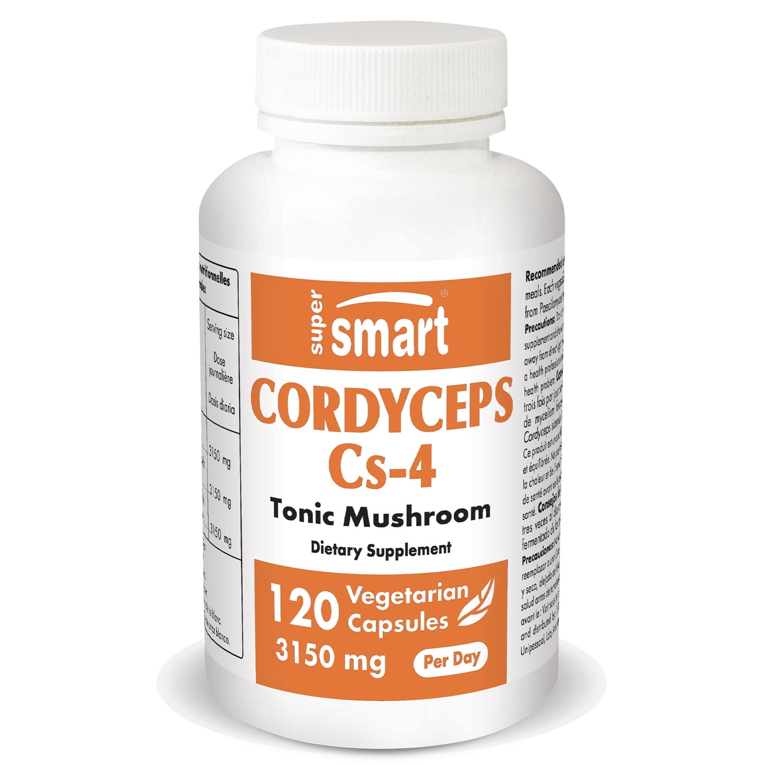 Supersmart - Cordyceps Cs-4 3150 mg per Day - Tonic Mushroom - ATP ...