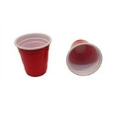 Black Duck Brand 2oz Mini Red Plastic Disposable Cups, 100 ct, Small ...