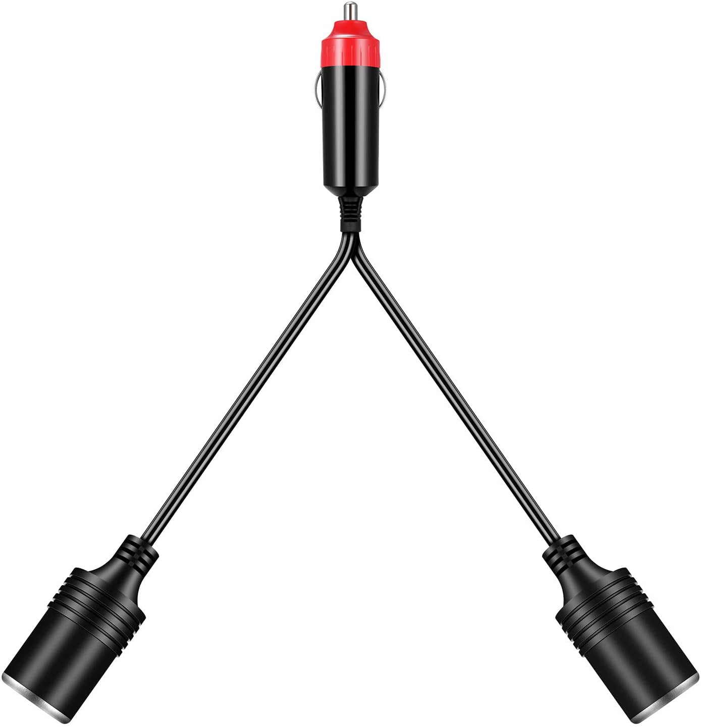 Wgthhk 1 to 2 12V Car Cigarette Lighter Splitter Power Charger Port, 12 ...