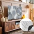 Blue White Ombre Circle TV Cover for 32 Inch Screen, Stretch Fabric ...