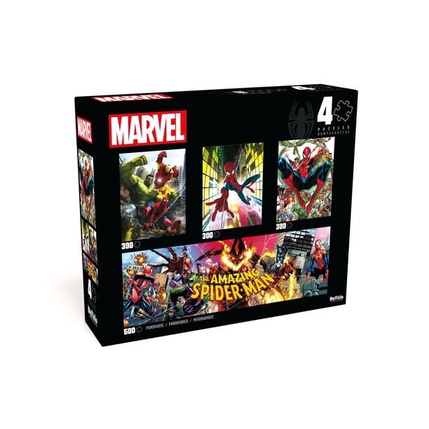 Buffalo Games 4x1 Marvel Multipack Jigsaw Puzzles - Walmart.com