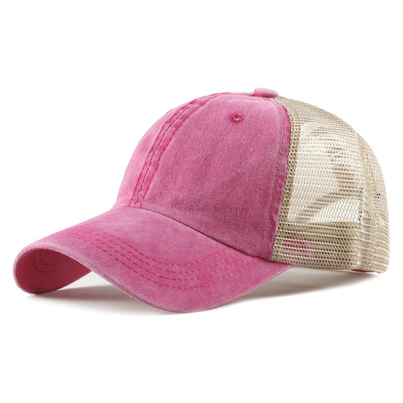 Trucker Ball Cap Mesh Beige Back Adjustable Hat Snapback 2-Tone Cap 6 ...