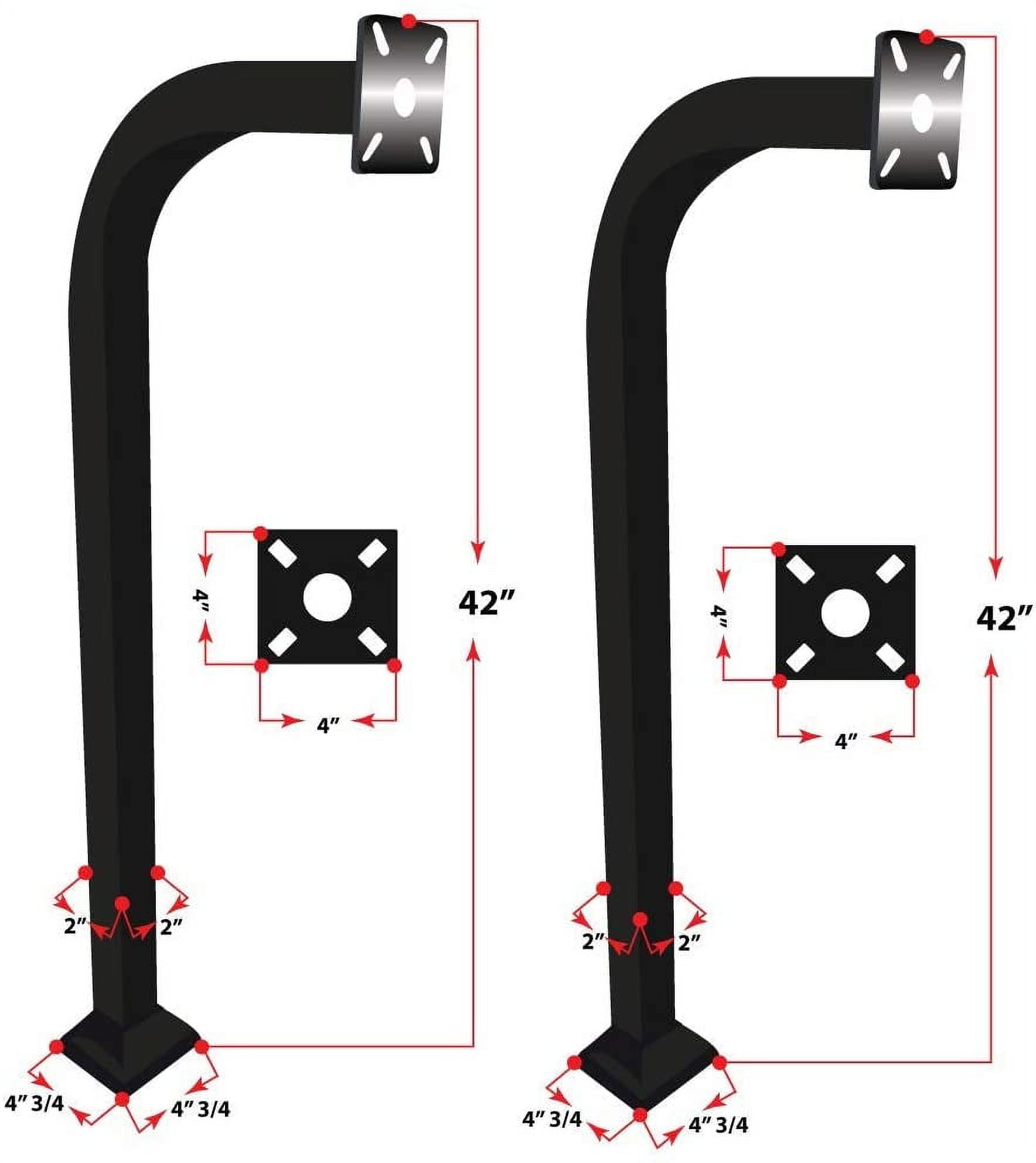42” Gooseneck 2 Universal Steel Heavy Duty Keypad Intercom Bolted Stand ...