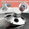 Metal Disc Stabilizer for Audio LP Vinyl Turntables: Reduces Vibration ...