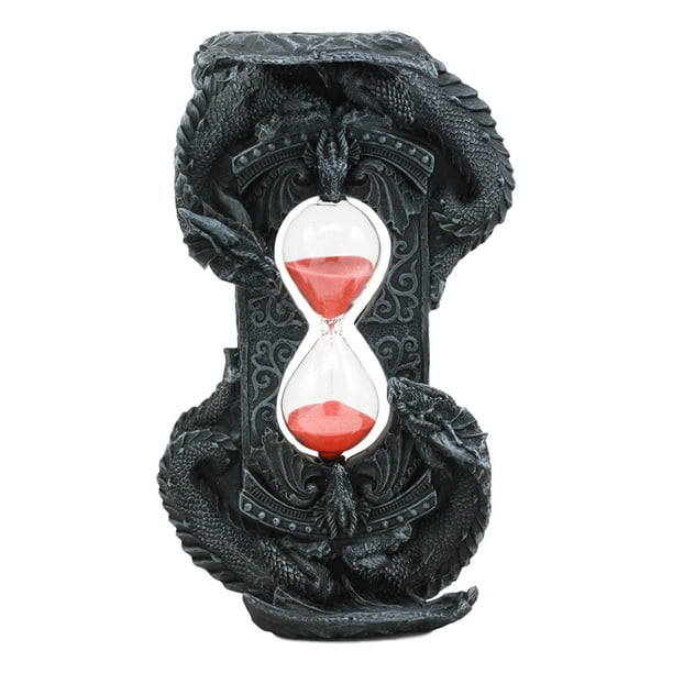 Ebros Invertible "Chronos" Gothic Twin Dragons Sand Timer Figurine ...