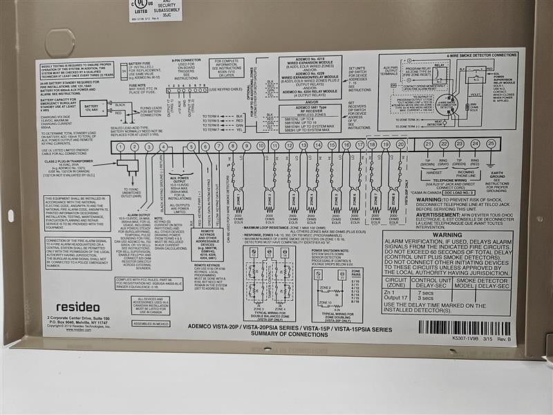 Honeywell Intrusion VISTA-20P Ademco 8 Zone Wired Philippines | Ubuy