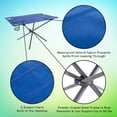 Camp Table-Outdoor Folding Table with 2 Cupholders and Carrying Bag-For ...