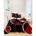 Abstract Geometric Lines 3 Pieces Quilt Set, 1 Quilt with 2 Shams ...