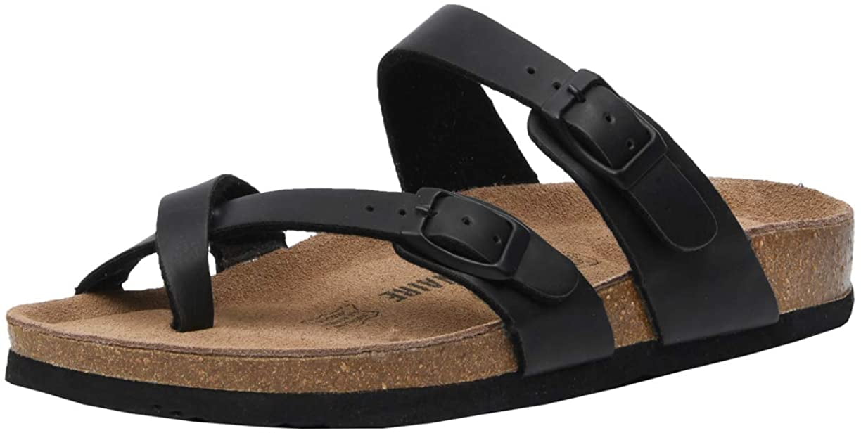 CUSHIONAIRE Women's Luna Cork Footbed Sandal with +Comfort - Walmart.com