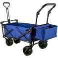 VEVOR Extra Large Collapsible Garden Cart Wagon with Removable Canopy ...