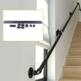 10ft Handrail for Stairs Steps Railing , Indoor Outdoor Iron Pipes ...