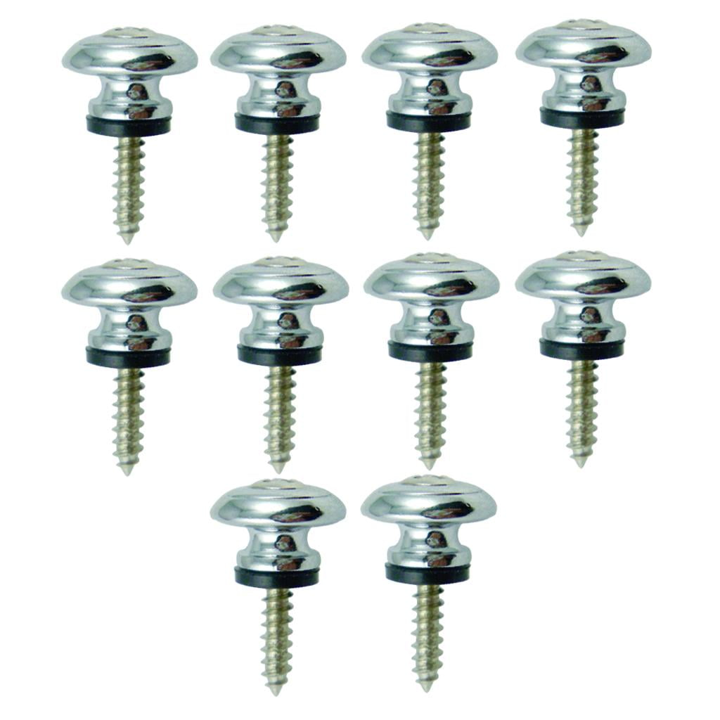 10 Pieces Acoustic Guitar Bass Strap Lock End Pins Pegs Strap Buttons ...