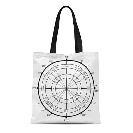 POGLIP Canvas Tote Bag Mathematics Math Geek Circle Calculus ...