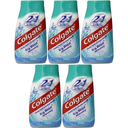 Colgate 2-in-1 Toothpaste and Mouthwash Icy Blast Whitening - 4.6 oz ...