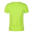 Bosfbaoi Plus Size Men's Solid Color T-Shirts, Casual Stretchy Quick ...