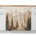 Cabinet Curtains 11"W x 13"L, Black Forest Sink Skirt for Bathroom ...