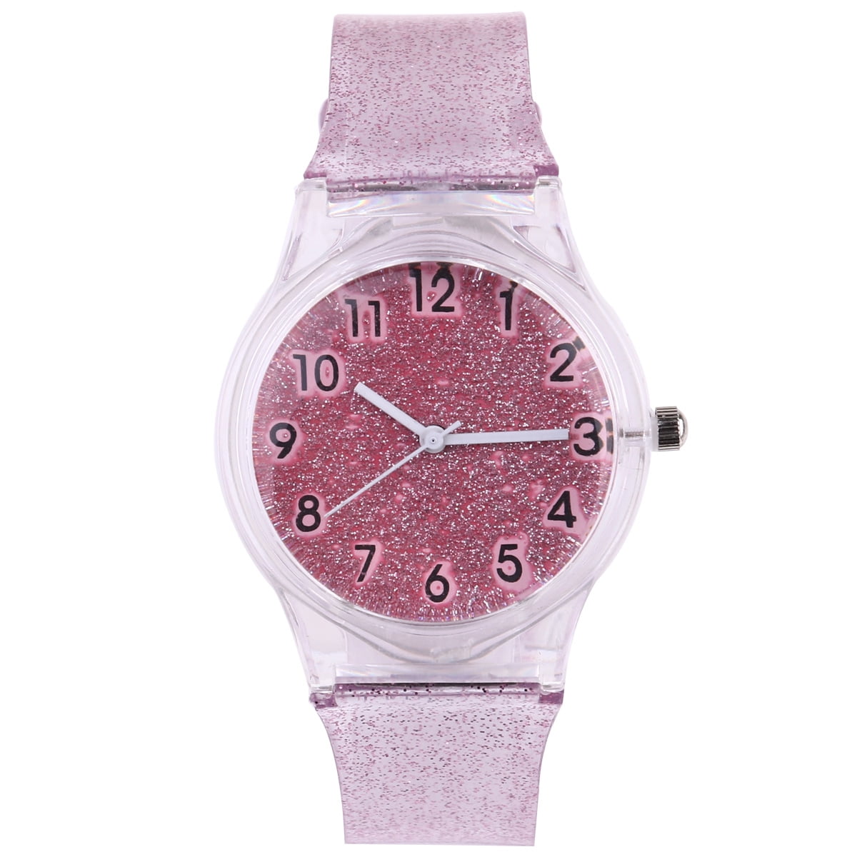 Click here for Homemaxs Pink Kids Transparent Watch Creative Shin... prices