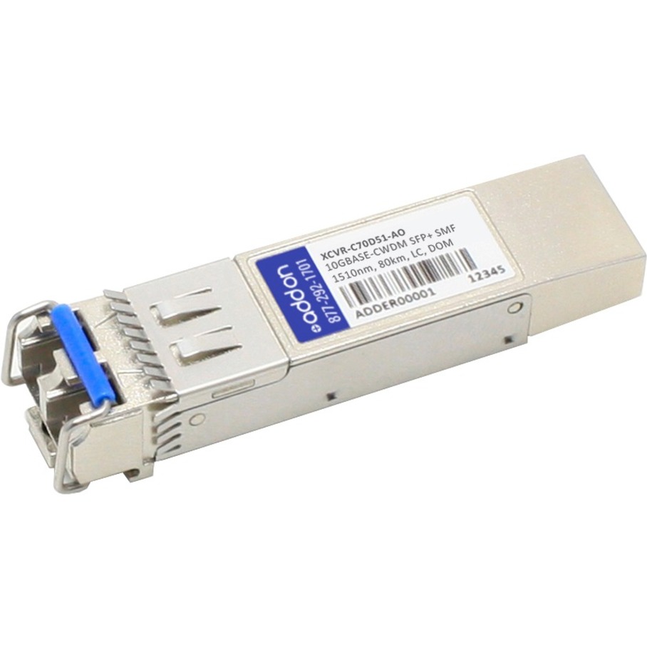 AddOn Ciena XCVR-C70D51 Compatible TAA Compliant 10GBase-CWDM SFP+ Transceiver (SMF, 1510nm ...