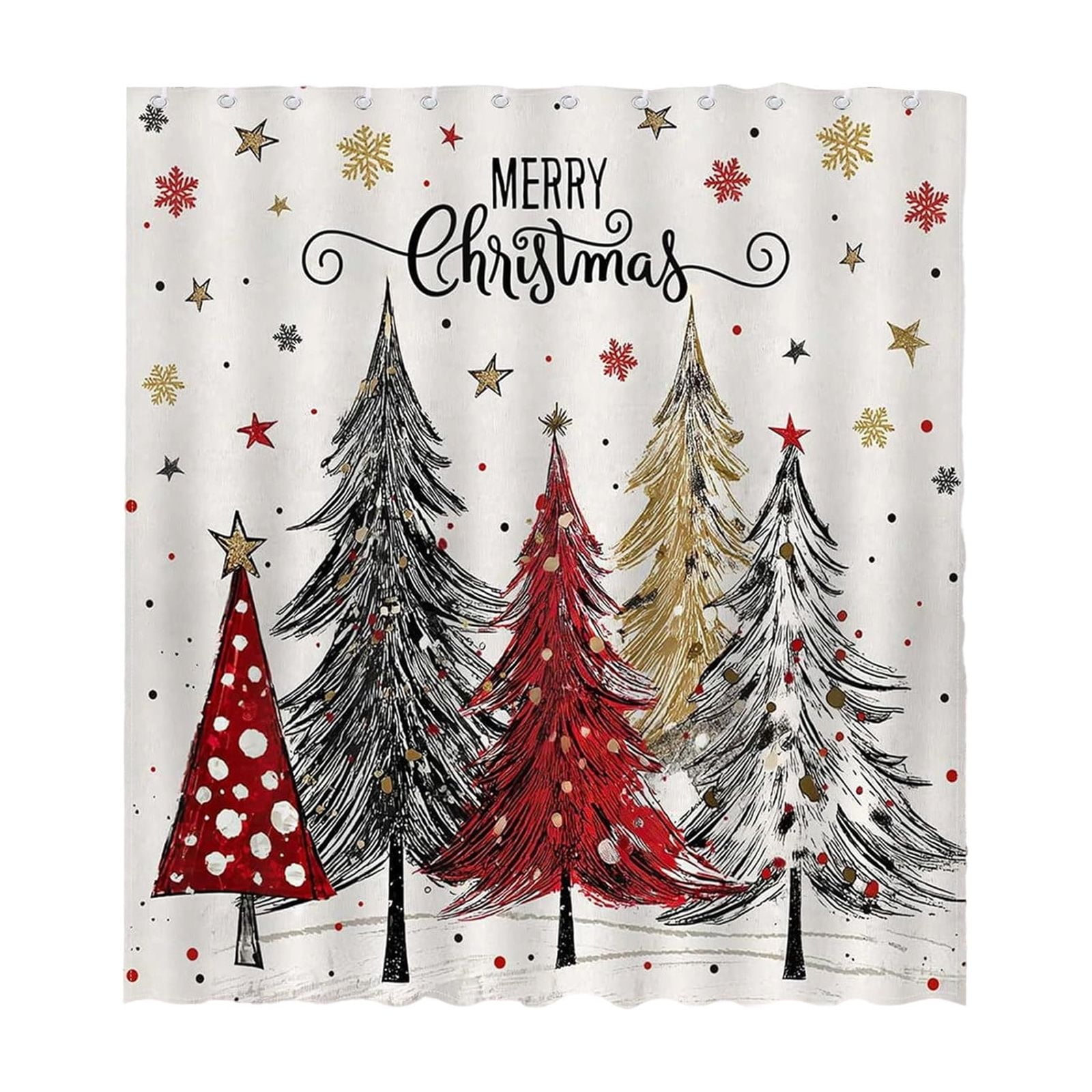 Click here for Unbranded Christmas Shower Curtain 72x72 Print Rei... prices