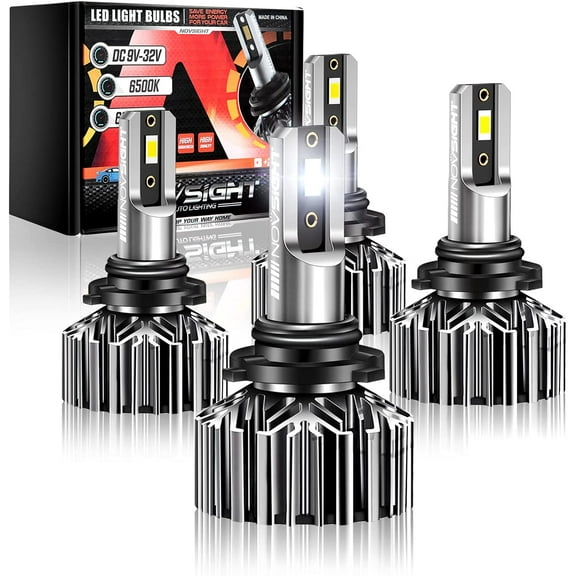 4-Sides 9005 LED Headlight Conversion Kit High Low Beam Bulbs 6000K ...