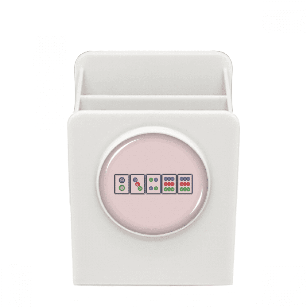 Dots Suit Mahjong Tiles Art Deco Fashion Desk Pencil Holder Cup Pen ...