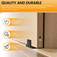 8 Pieces Sliding Barn Door Floor Guides Closet Hardware Plastic Simple ...