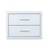 Limari Home Adan Modern MDF Wood and Steel Metal Bedroom Nightstand in White - Walmart.com