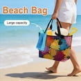 Colorful Dahlia Beach Bag for Women, Large Breathable Mesh Beach Tote ...