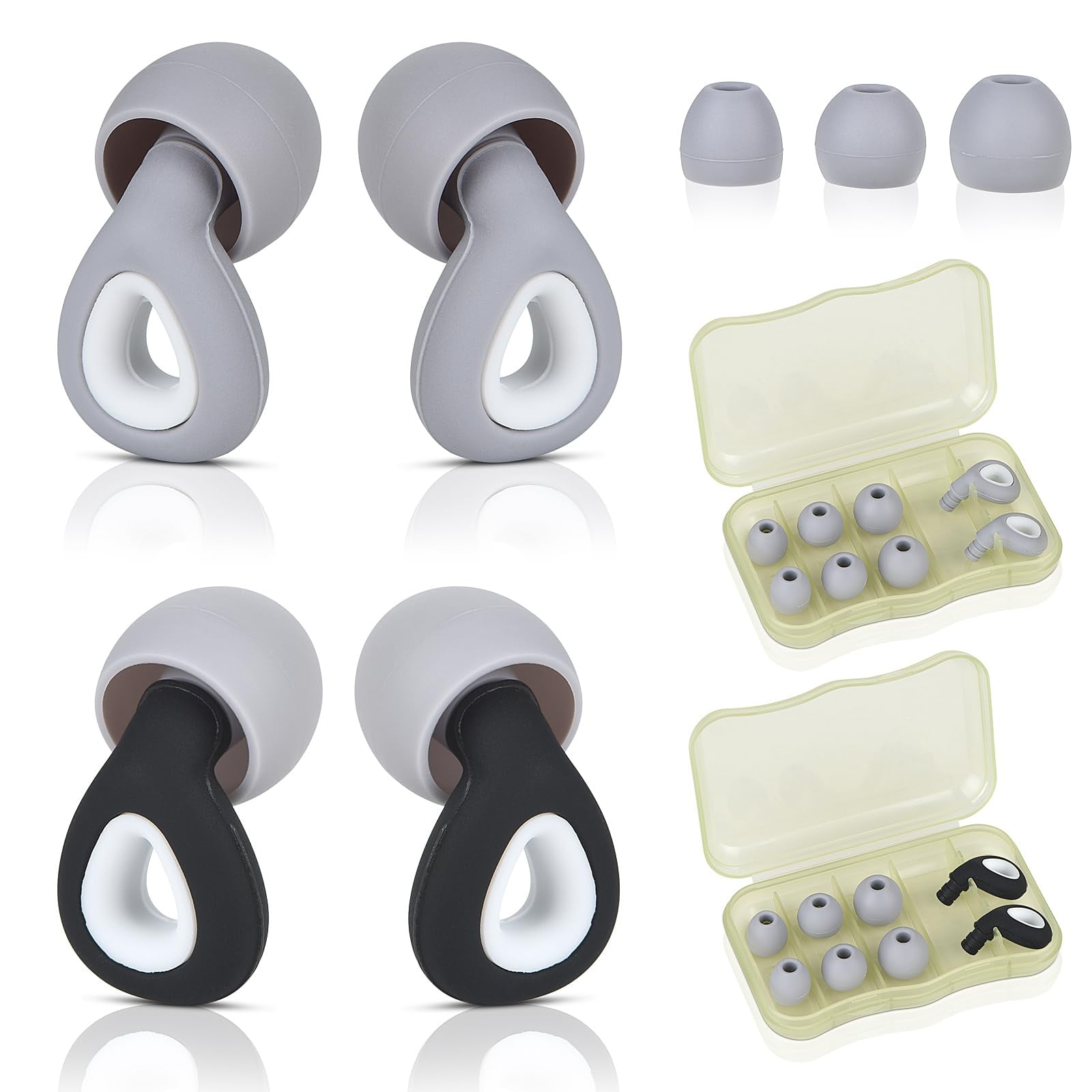 Click here for Uomtreo 2 Pairs Ear Plugs  Reusable 35db Noise Can... prices