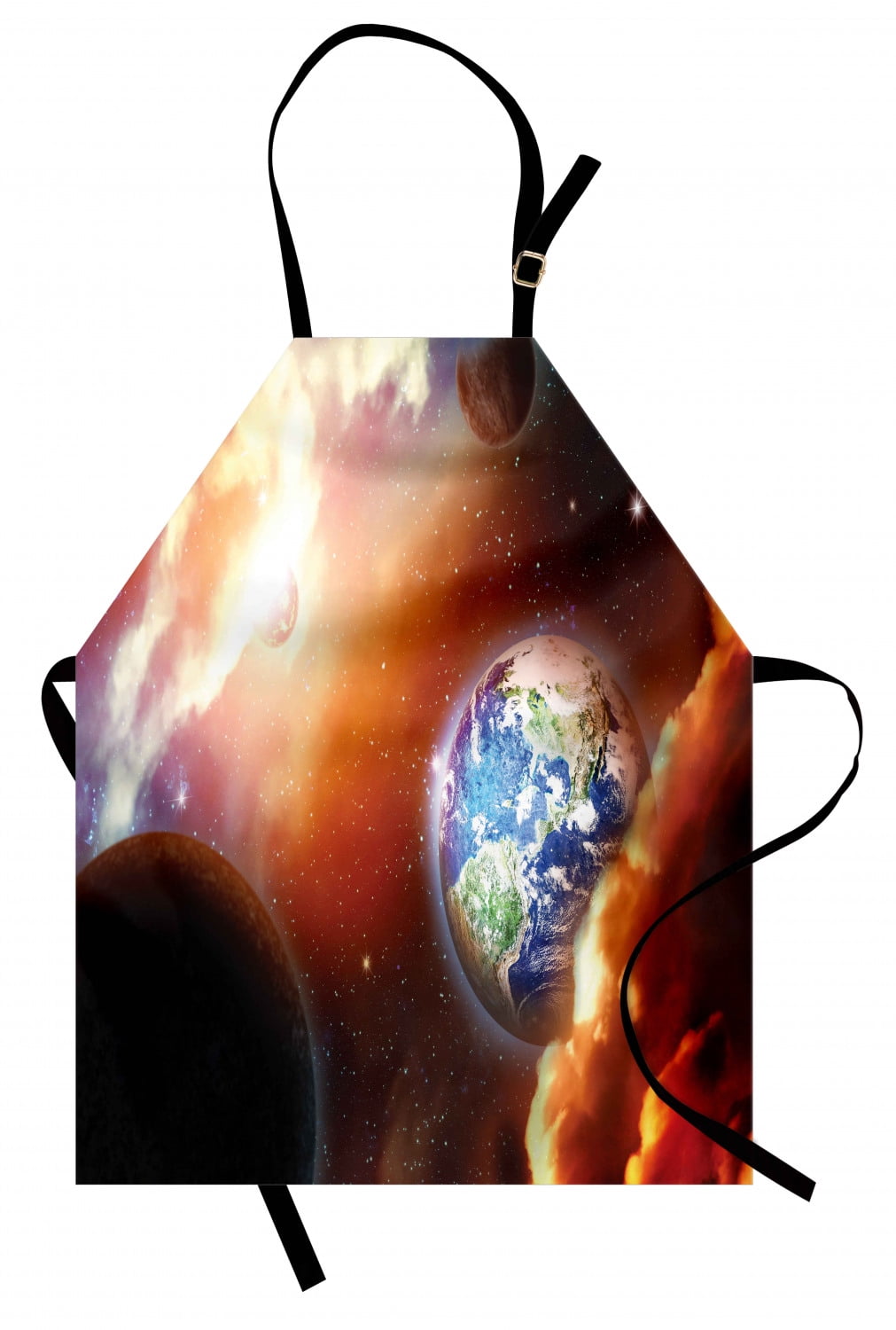 Space Apron Dust Cloud Nebula Stars in Solar System Scene with Planet ...