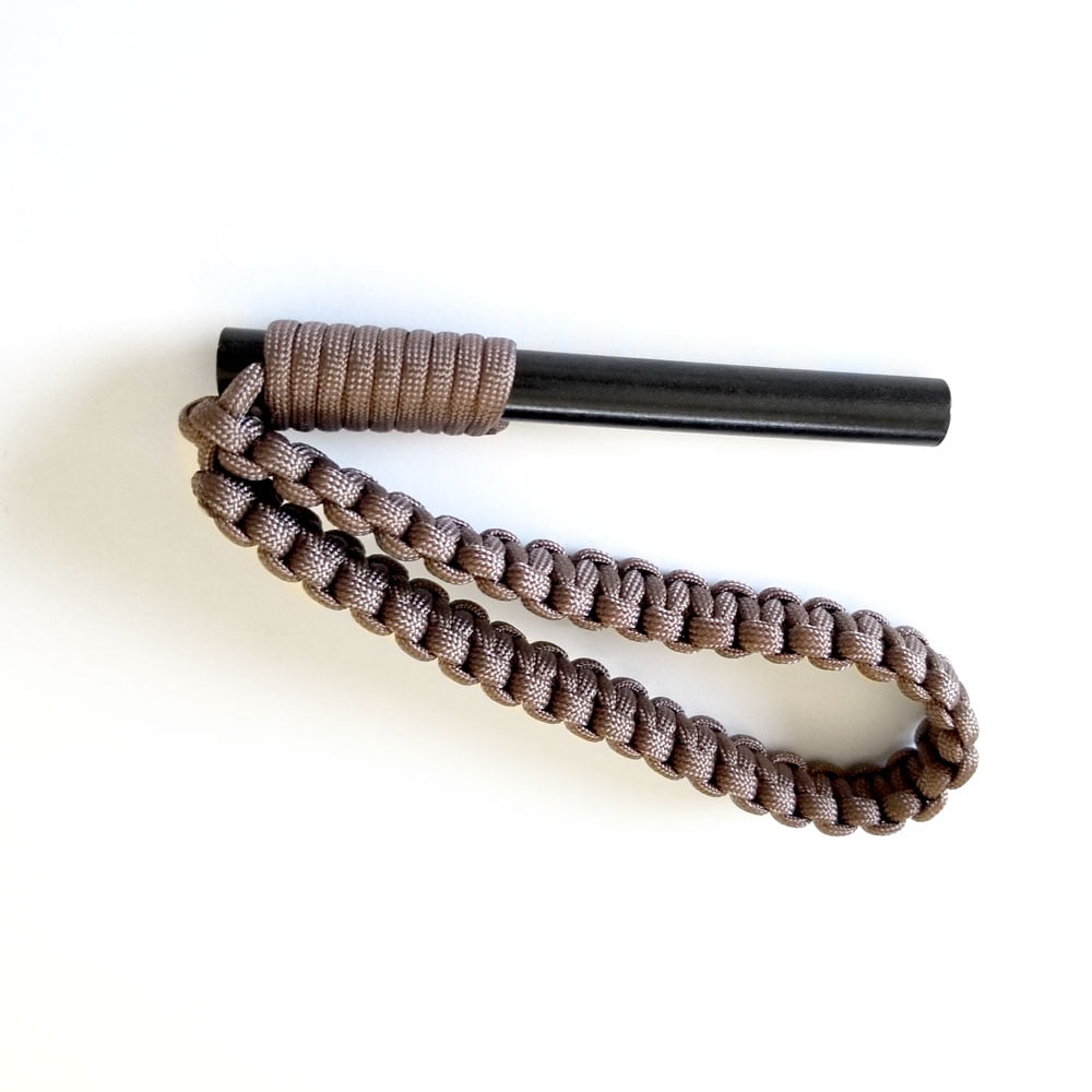 Ferro Rod Fire Starter - The BigDaddy - 5in by 1/2in with 550 Paracord ...